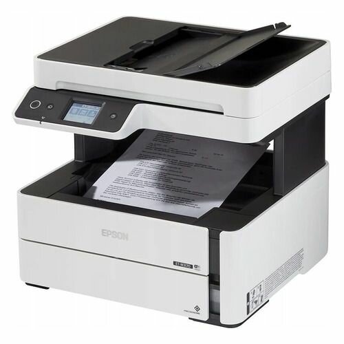 МФУ струйный Epson M3170 черно-белая печать, A4, с СНПЧ, цвет белый [c11cg92501/c11cg92508]