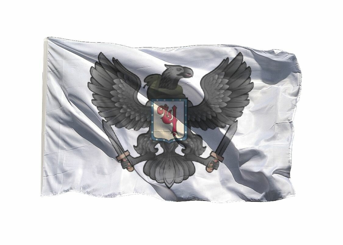 Флаг с гербом 90х135 см на блэкауте