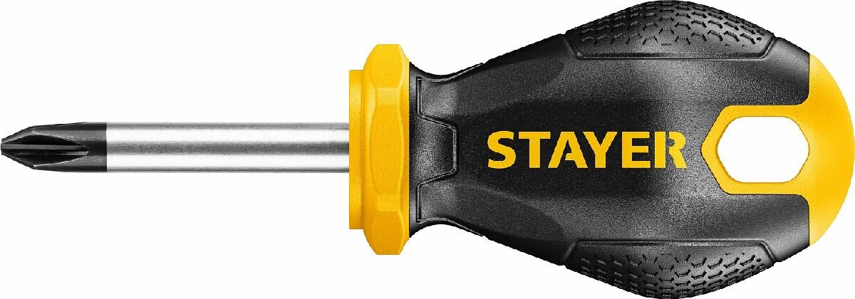 Отвертка STAYER Hercules PH2 38 мм Cr-V магнитный наконечник