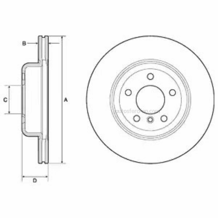 DELPHI BG9129C Диск тормозной