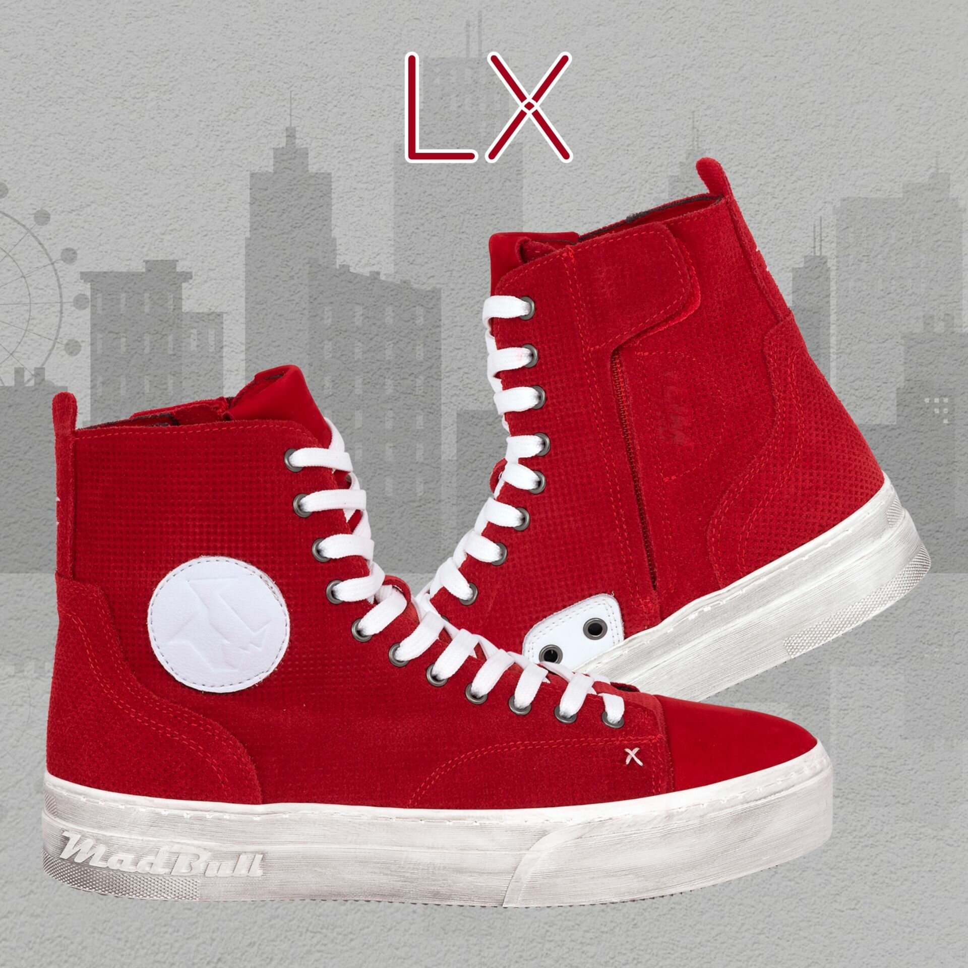 Кеды кожаные MadBull LX Red-42