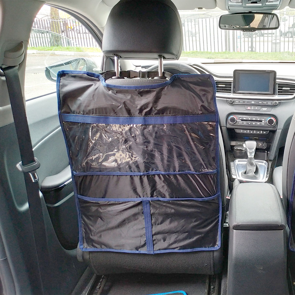 Накидка на спинку сидения с карманом для планшета 480х600 мм, 3 кармана ZIPOWER, PM6711