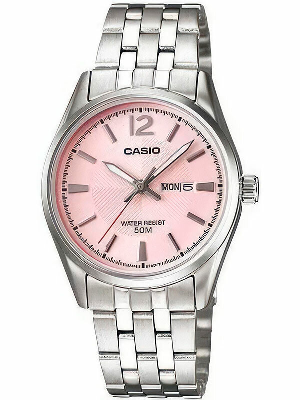 Наручные часы CASIO Collection, серебряный, розовый — фото 1