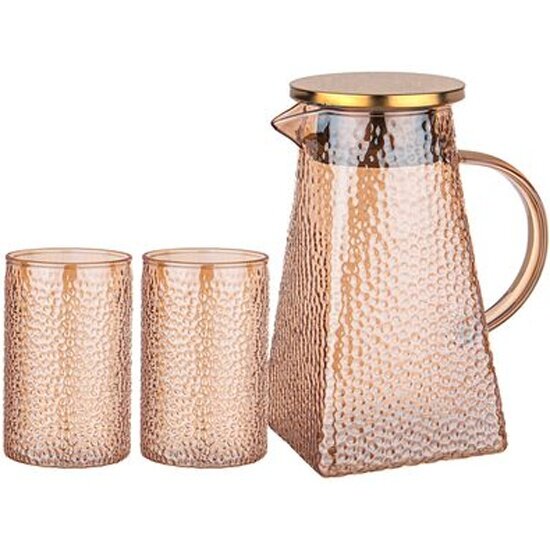 Набор Agness кувшин 1,2 л. и 2 стакана 300 мл. (887-165)