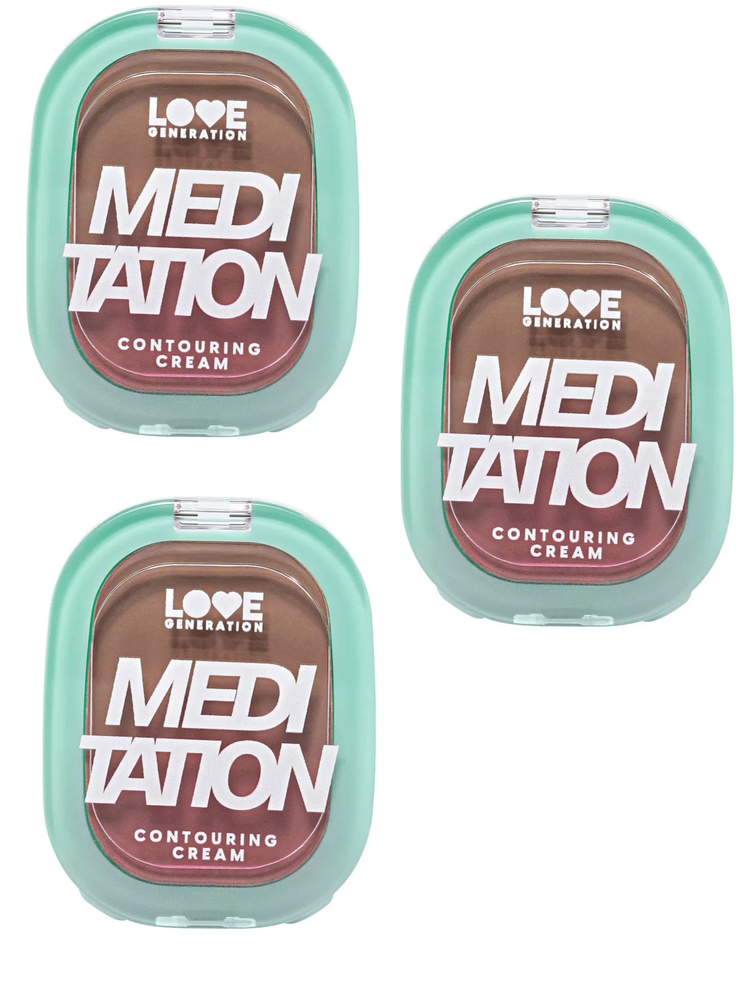 Скульптор кремовый Love Generation Meditation, тон 01 теплый коричневый, 5 г 3 шт