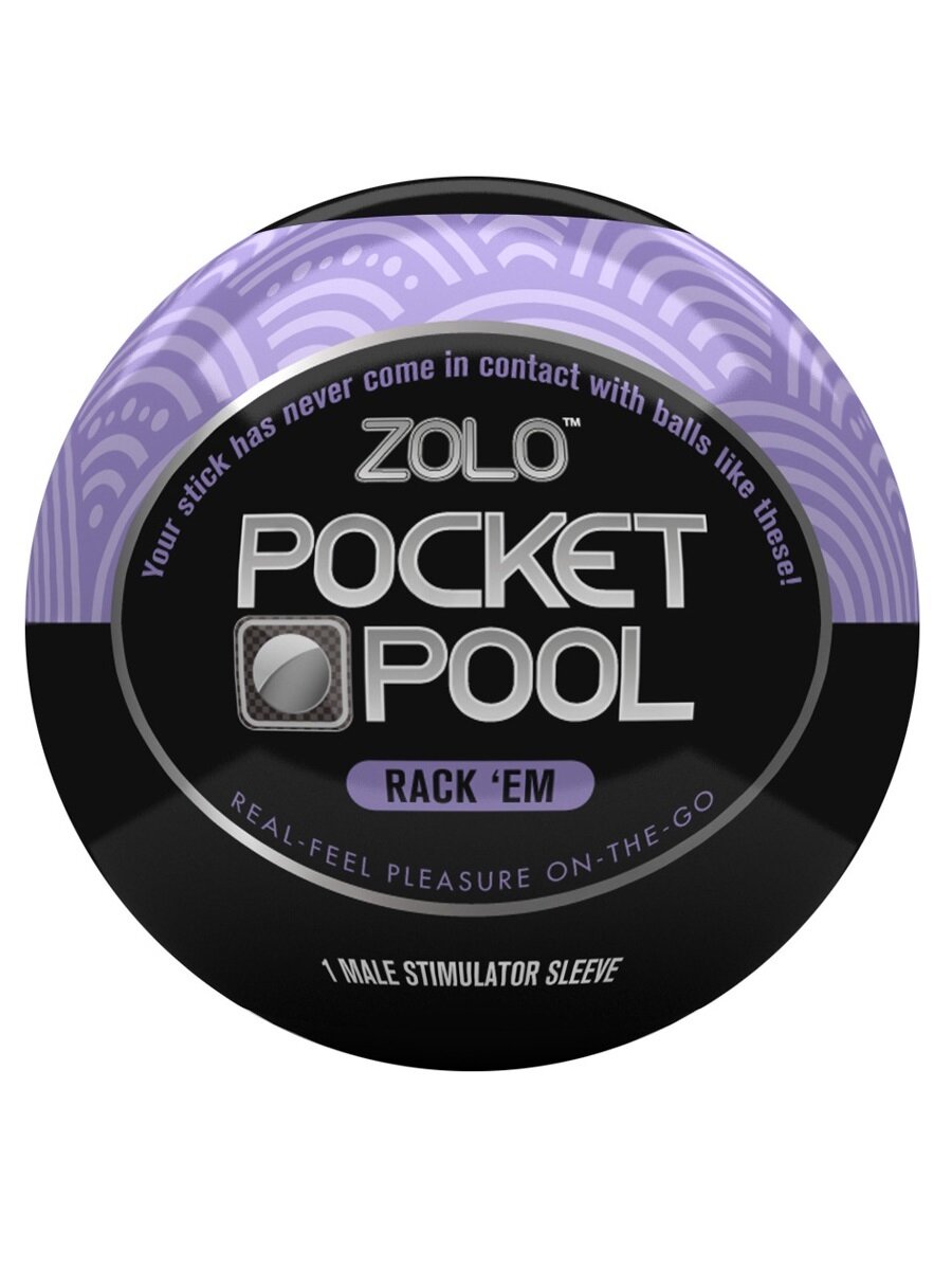Силиконовый мастурбатор для мужчин с внутренним рельефом "POCKET POOL RACK EM" 6см