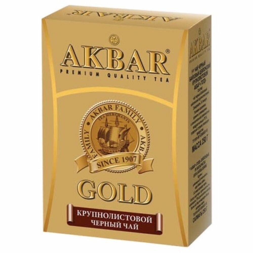 Чай Казахстана Чай черный крупнолистовой Gold, 250 г