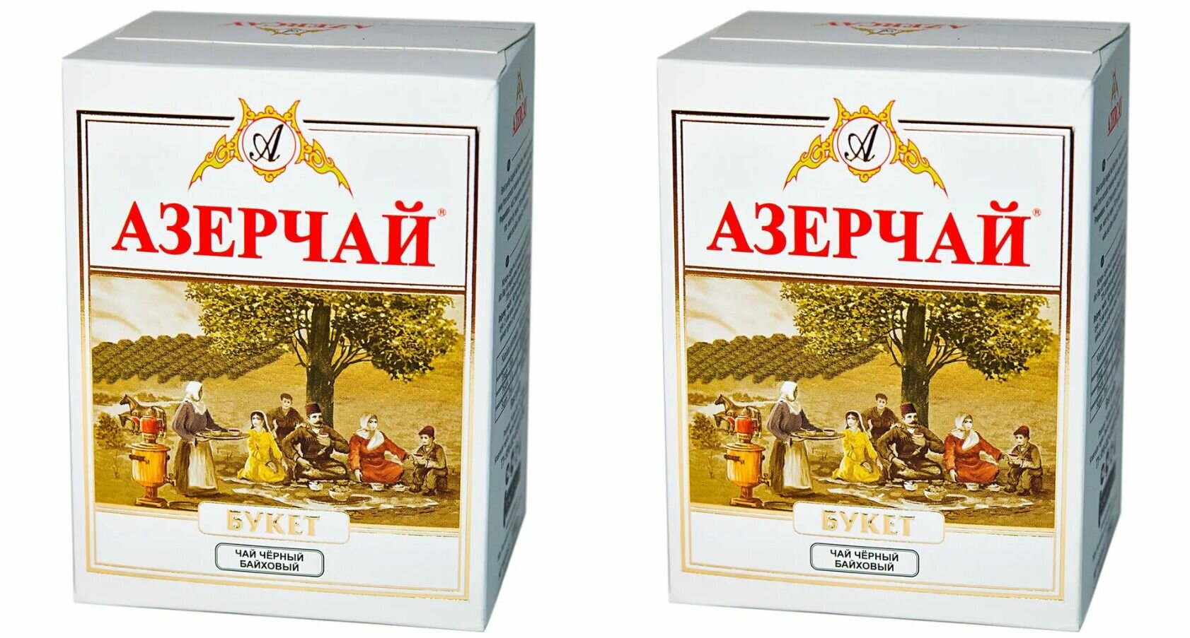 Azercay Черный чай, Букет, 200 г, 2 шт