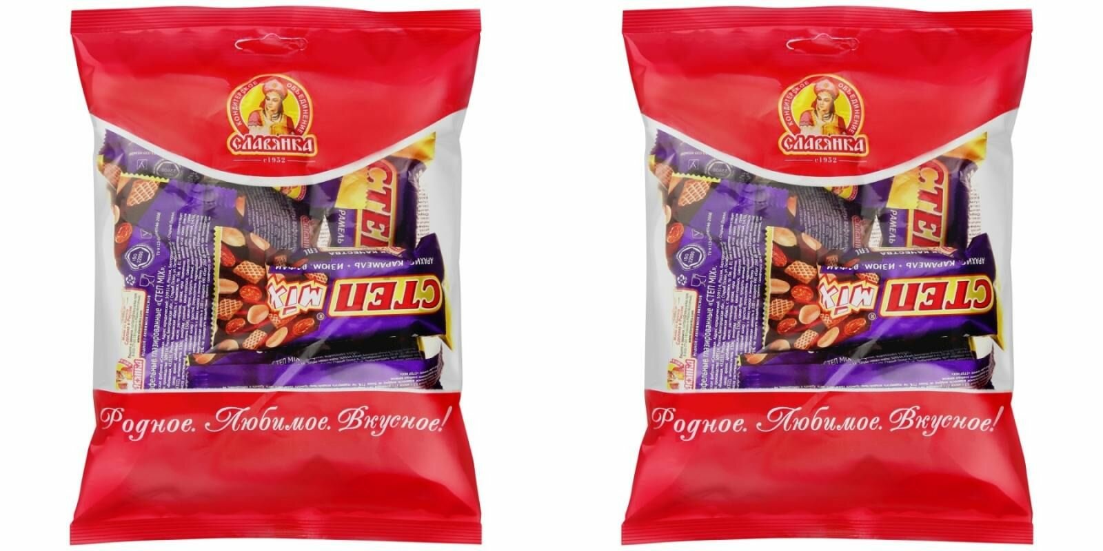 Славянка Конфеты степ ,200 г, 2 уп.