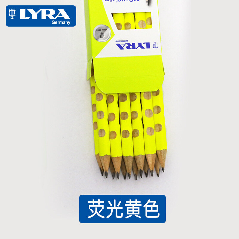 Карандаш LYRA Yiya HB, флуоресцентный, деревянный корпус, для начальной школы