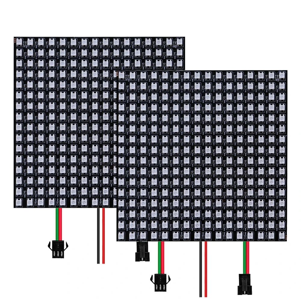 LOAMLIN гибкий светодиодный модуль WS2812B 16x16 RGB 2Pc 16X16