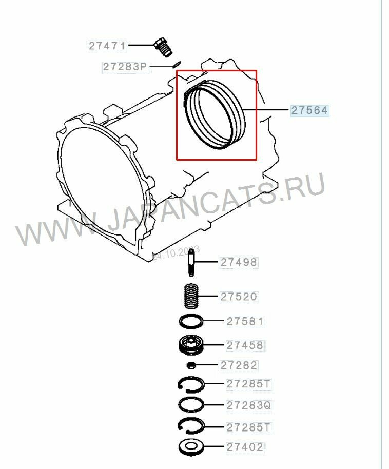 Лента тормозная АКПП 5VA51 Pajero Sport 2 / L200 Borg Warner