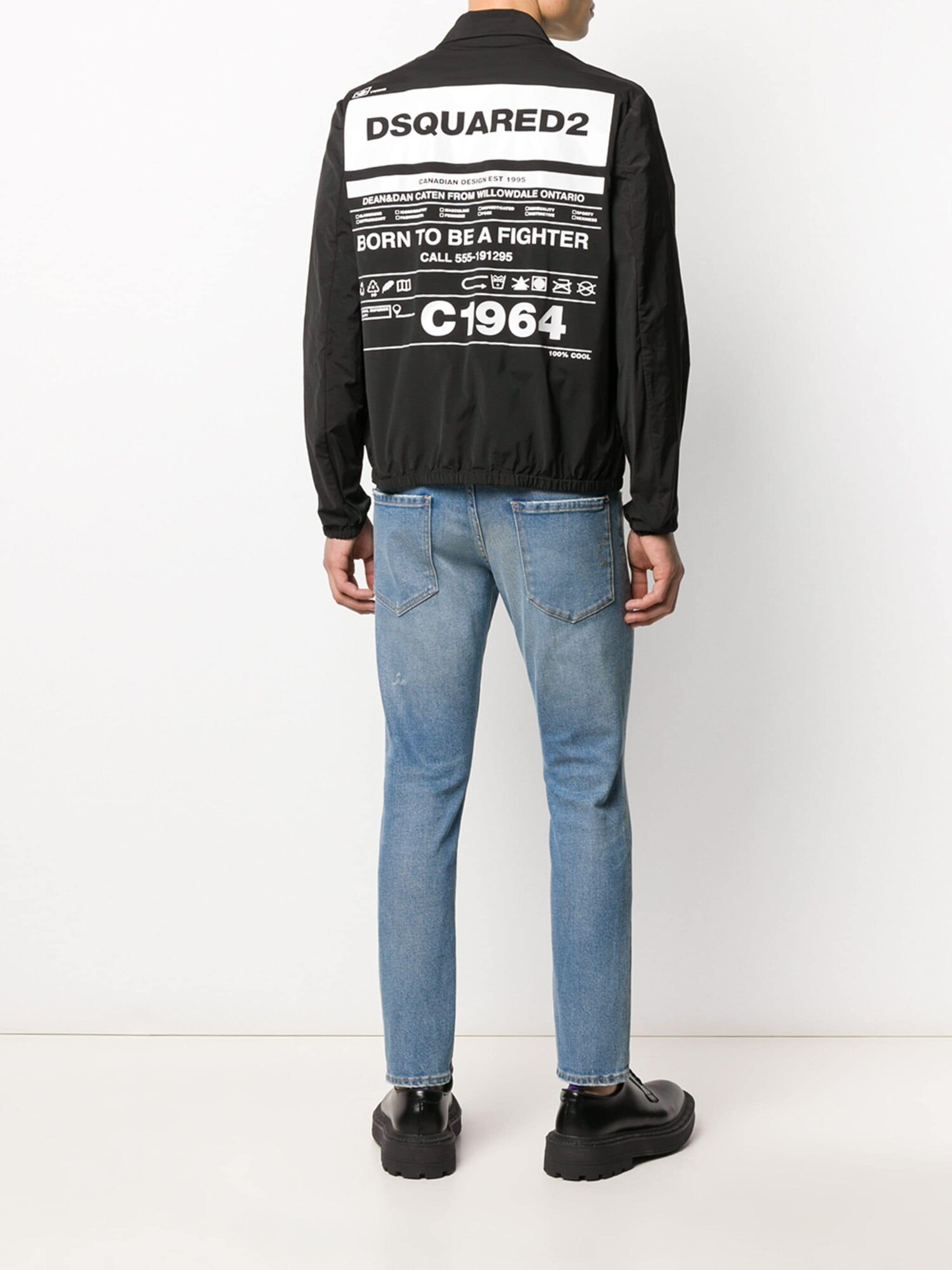 Куртка DSQUARED2, размер 50, black — фото 1
