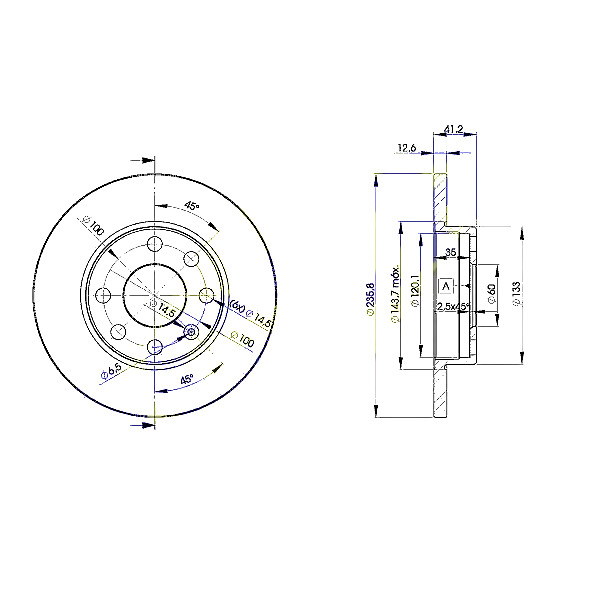 ICER 78BD1240-2 (569030 / 90008005 / 90111242) диск тормозной (Комплект 2 штуки)