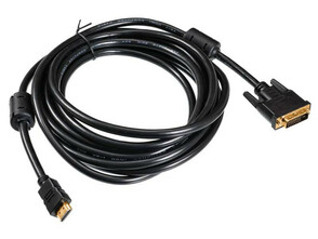 Кабель штекер HDMI- штекер DVI GOLD 3м