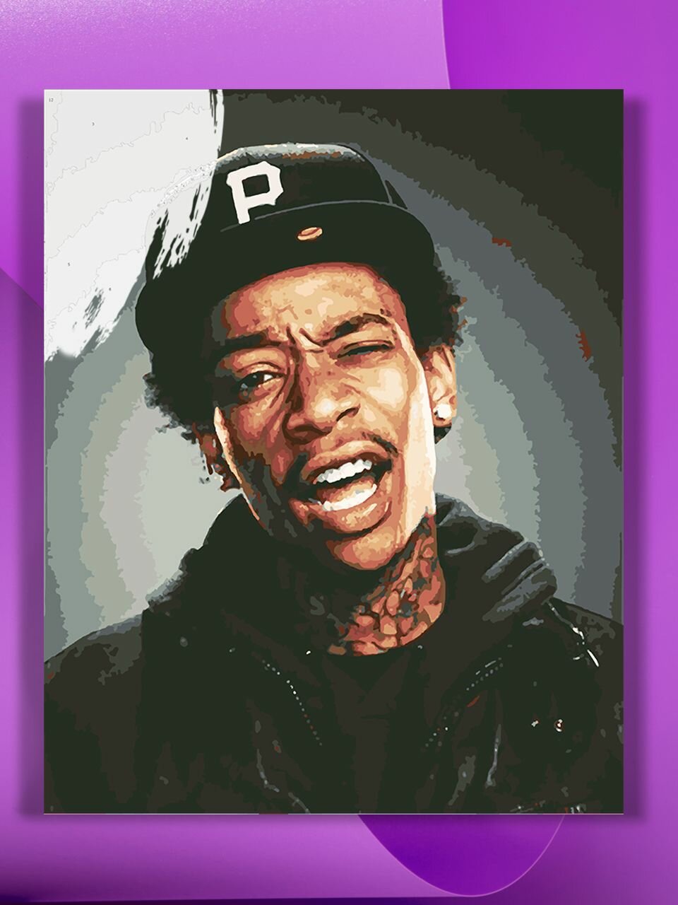 Картина по номерам на холсте Уиз Халифа, 40 х 50 см