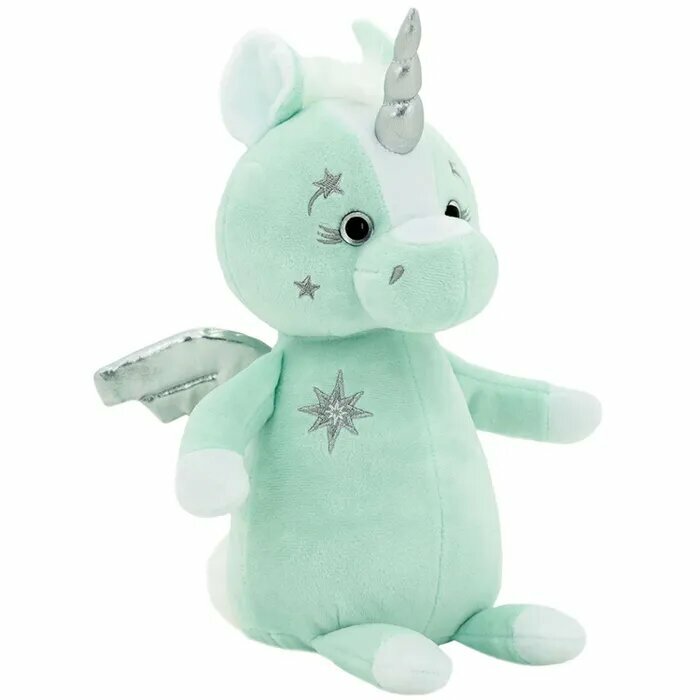 Мягкая игрушка единорог Юни(мятный), 30см
