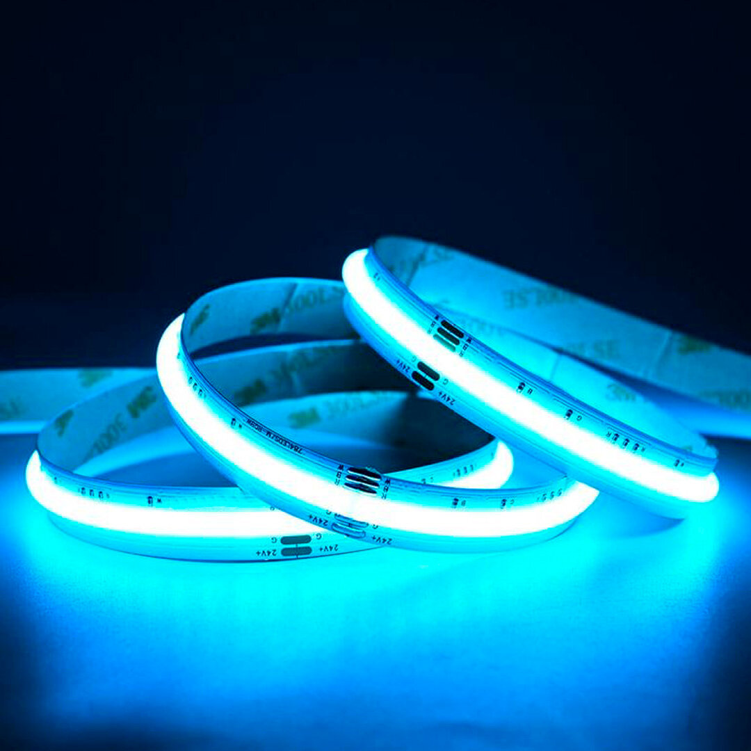 Светодиодная лента COB, 784 chip/m, RGB+ белая 6500K, 24V, 20W/m, CRI>90, P12, IP20, A258