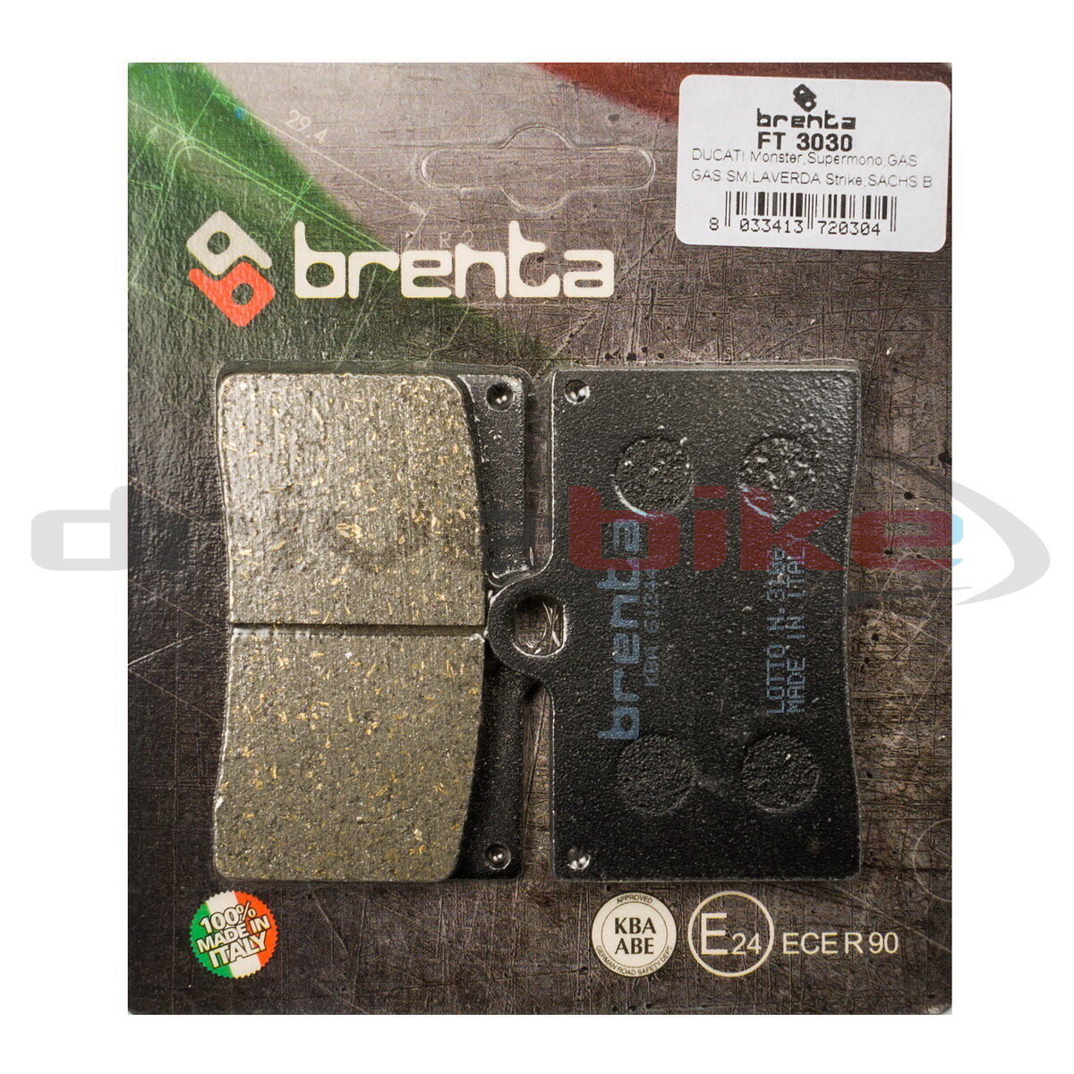 BRENTA Тормозные колодки FT 3030 Organic