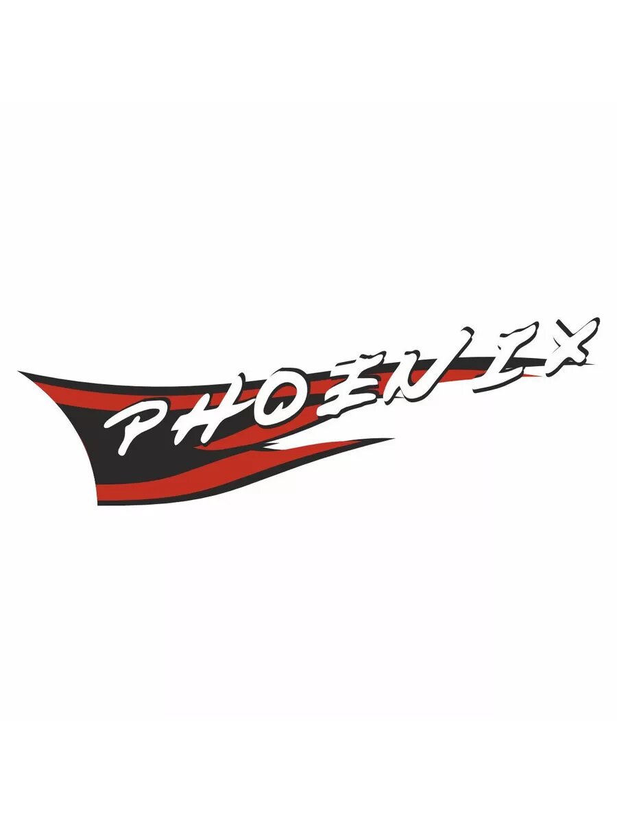 Графика на борта "PHOENIX" 500х2000мм, крас, прав, Арт рэйсинг