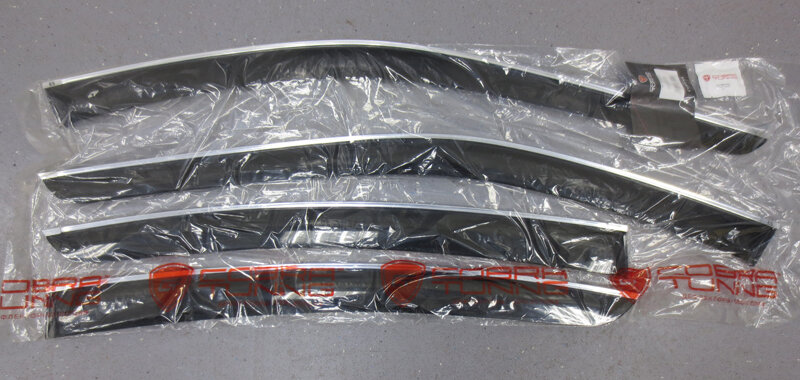 Дефлекторы окон накл. LEXUS ES VII (2018-) хром. молдинг