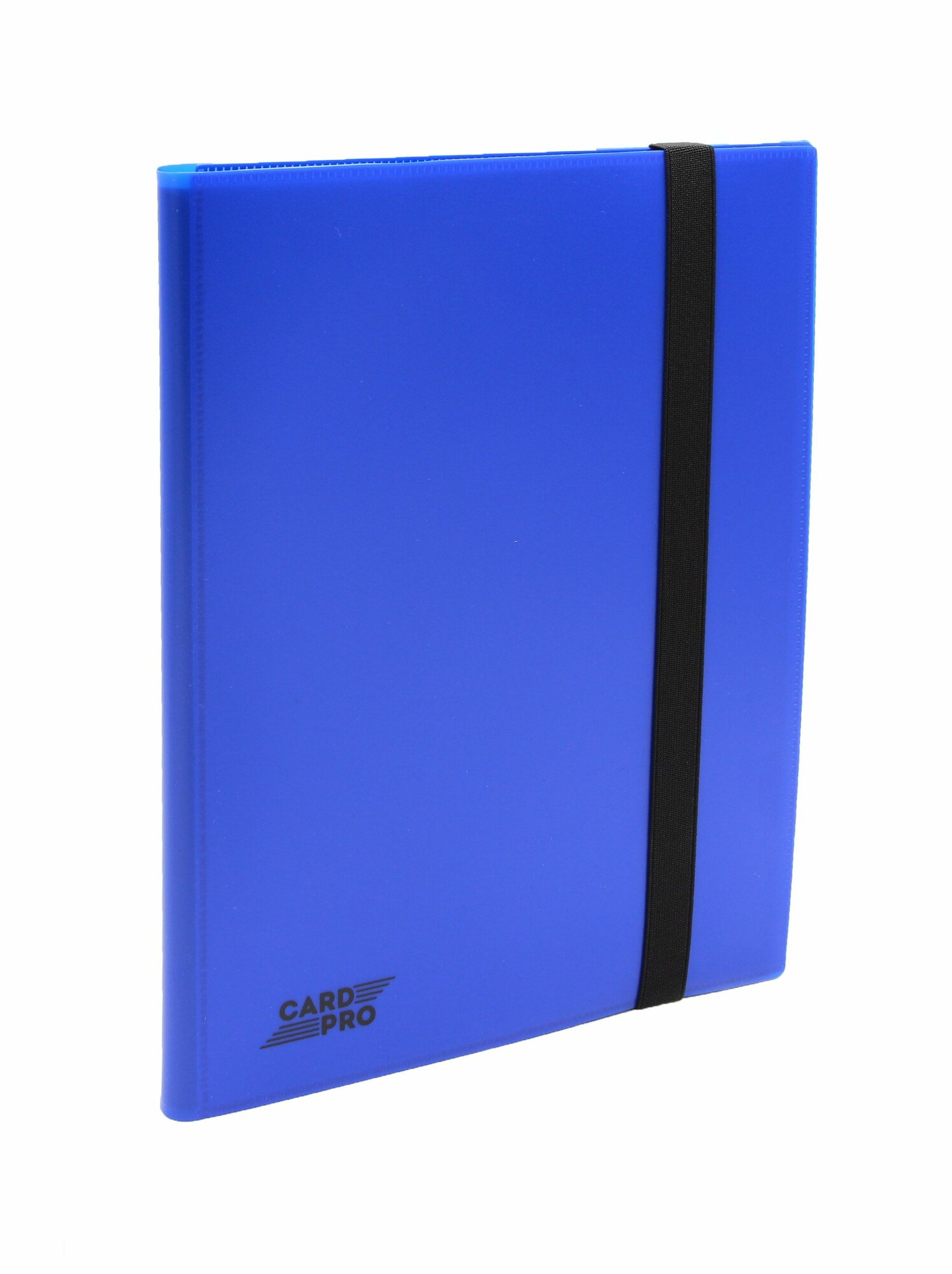 Альбом портфолио Card Pro 3x3 280 мкм 20 встроенных листов, на резинке, синий - для карт K-Pop, MTG, Pokemon