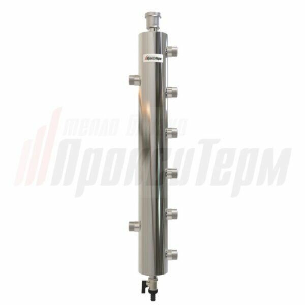 Гидрострелка на 3 выхода до 60 кВт, 1" НР, нержавейка, AISI 304, ПроксиТерм, GS 25-3