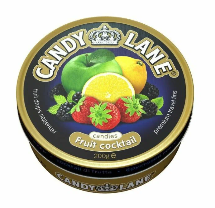 Candy Lane Леденцы Клубника и Яблоко + Леденцы Фруктовый коктейль, 200 г
