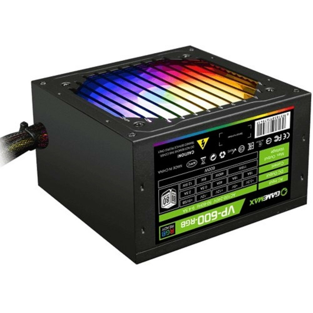 Блок питания VP-600-RGB GameMax 600 Вт