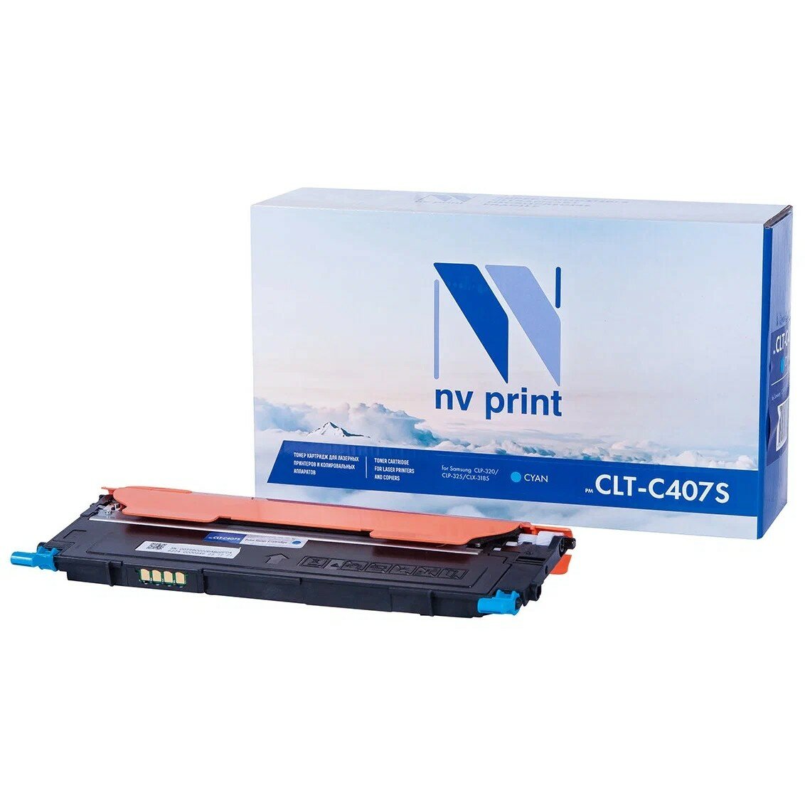 Картридж NV-Print NV-CLTC407SC , Голубой