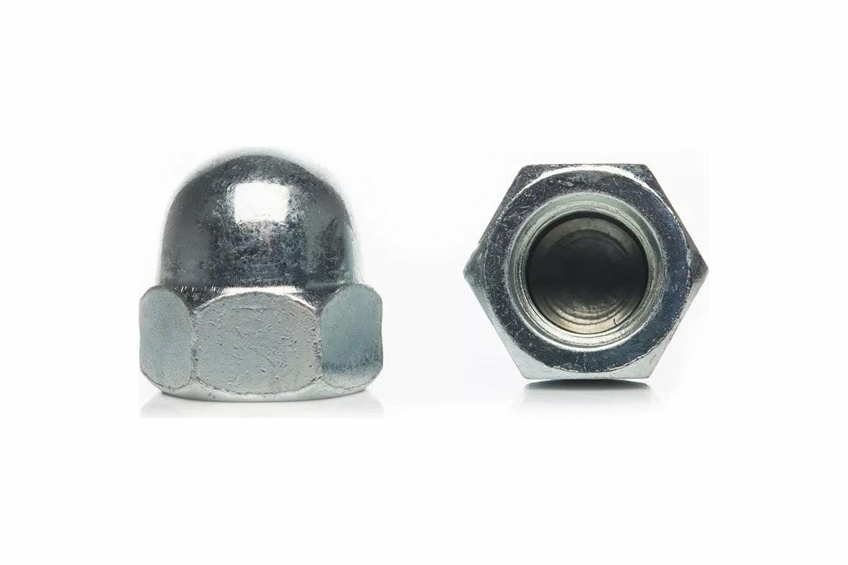 STEELREX Гайка DIN 1587 колпачковая, цинк М10 кор. с ок. - 50 шт. 0222010000B400005032