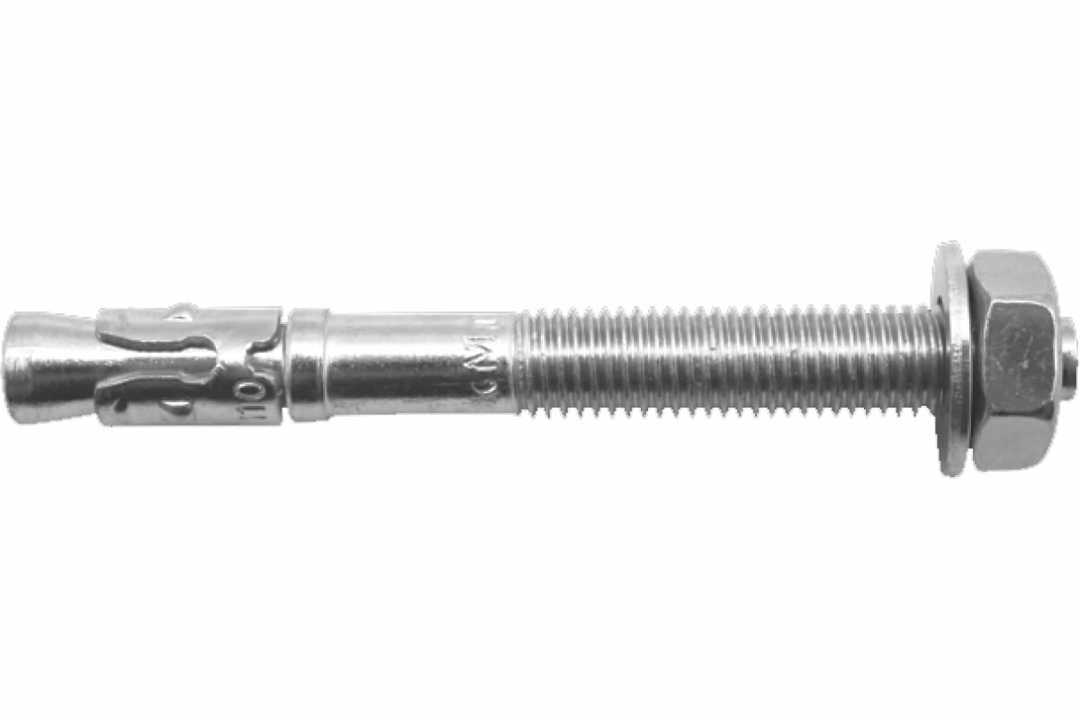 ЦКИ клиновой анкер 16x100/5 цинковый набор 2 шт для крепежа в бетонные конструкции