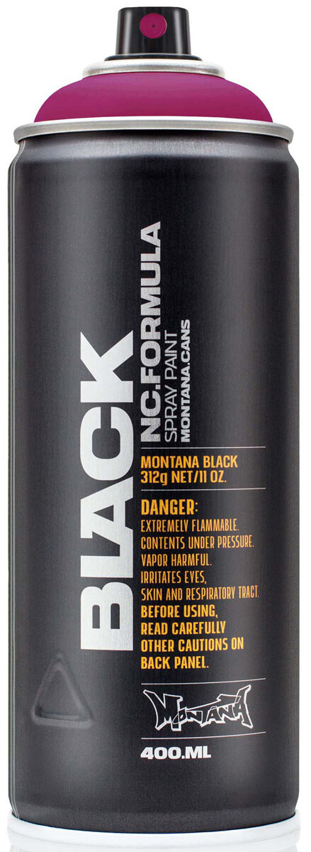 Краска для граффити аэрозольная MONTANA BLACK пурпурно-розовая 0,4л 3160 BLK