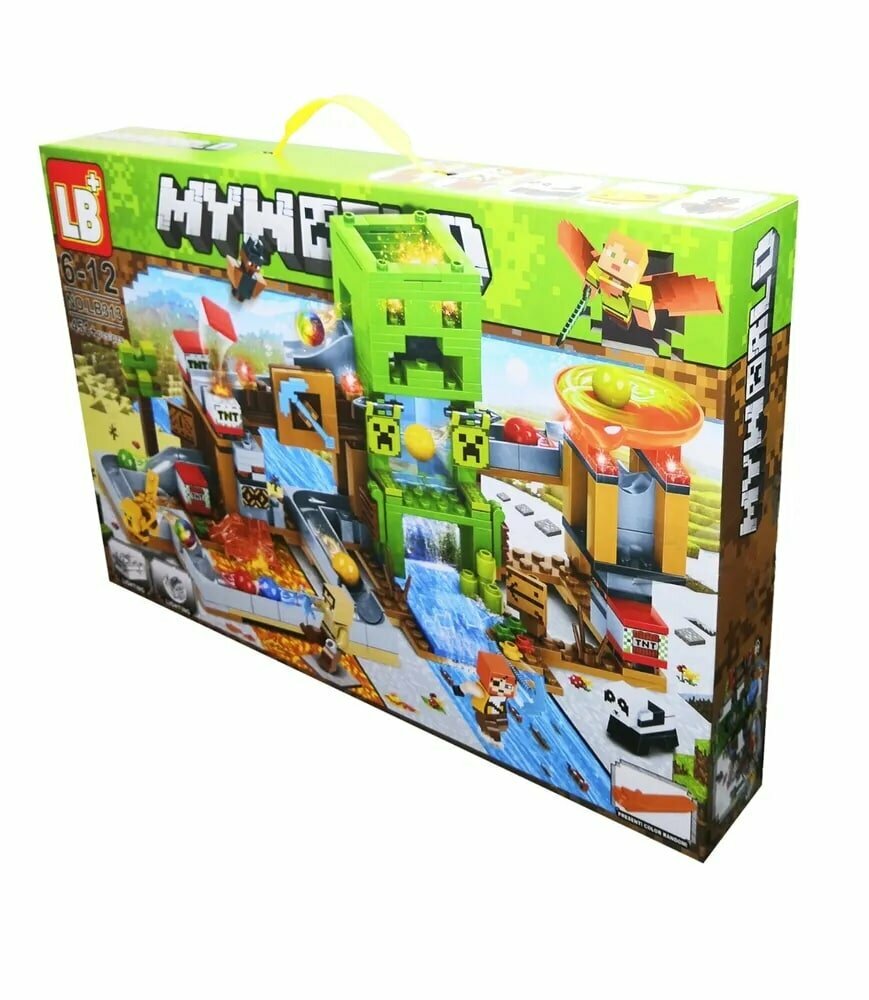 Конструктор/ Мой Мир/ Майнкрафт/ Крипер/ LB313/ 451 деталь/ ребенку