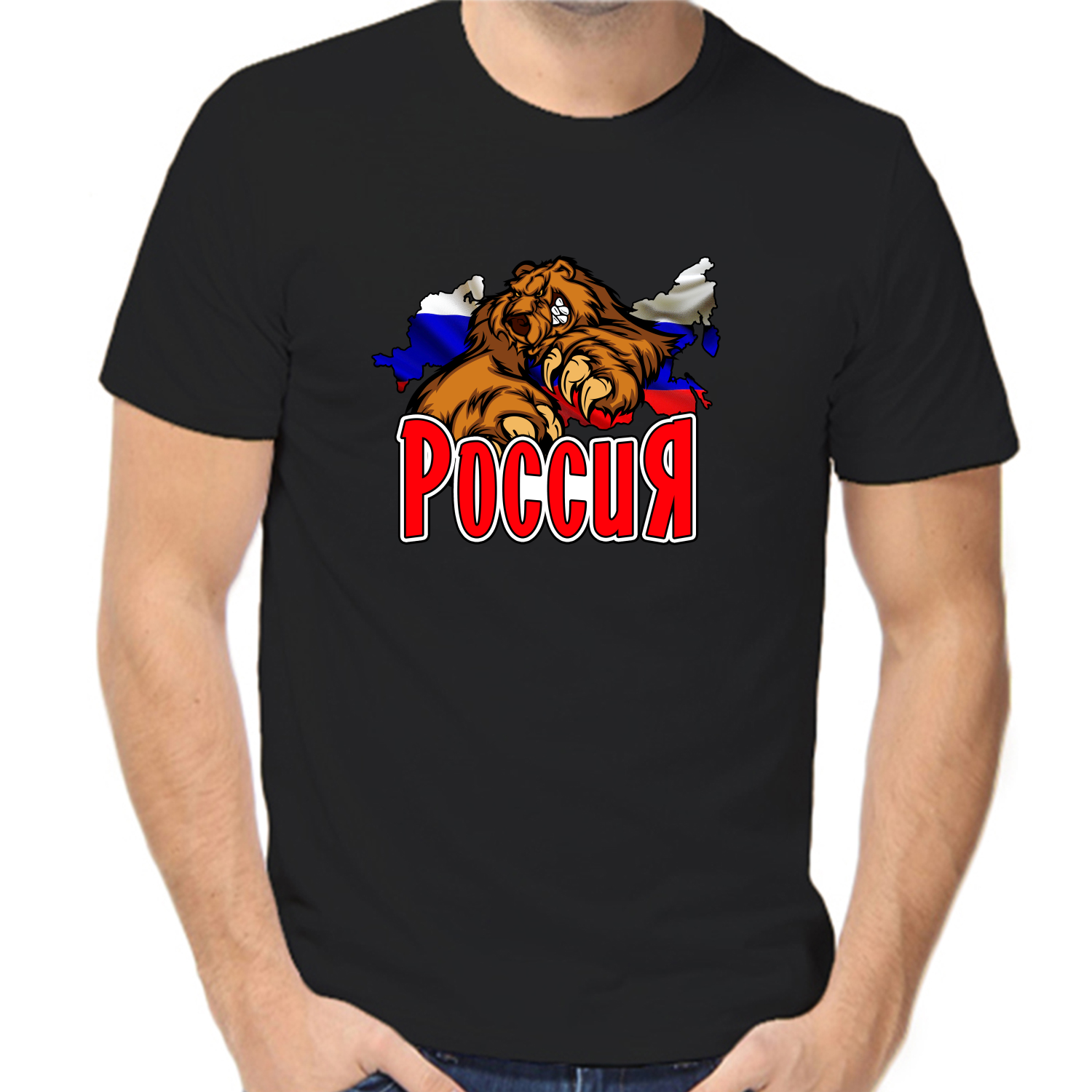Футболка Россия с медведем 3