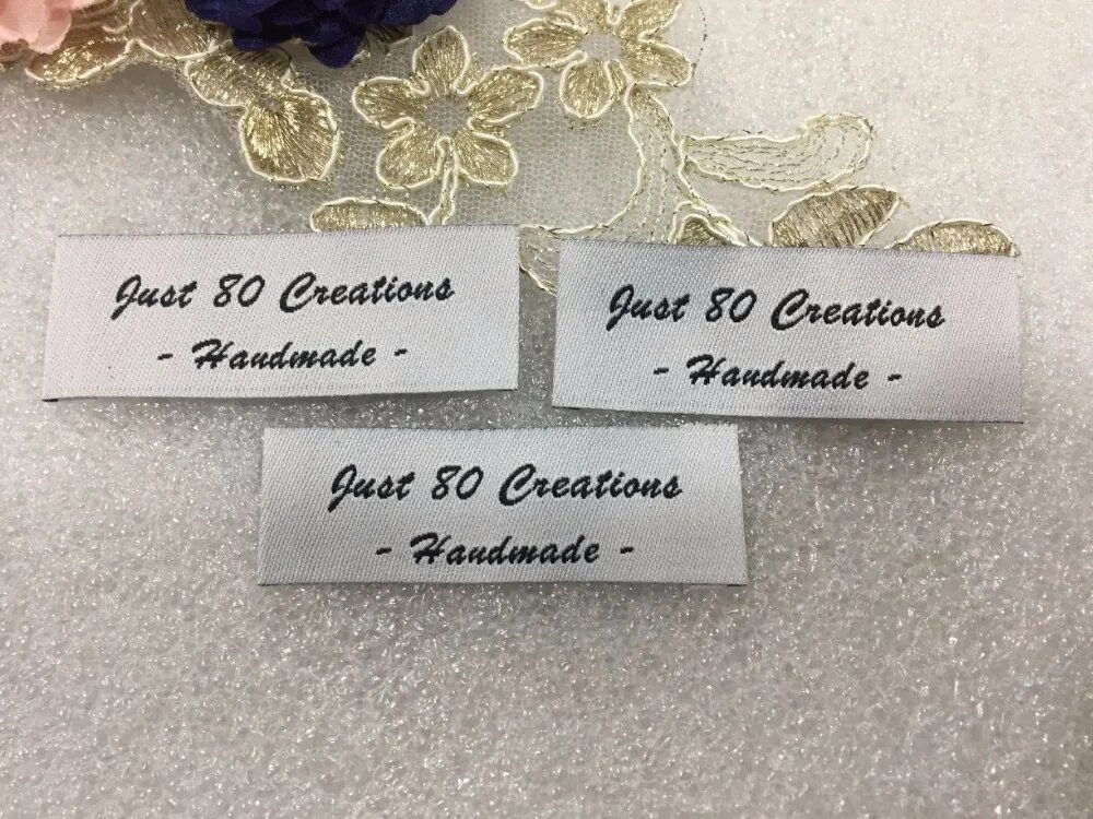 Изготовленная на заказ дамасская одежда, брендовая тканая этикетка для ухода за сумок, обуви, платья