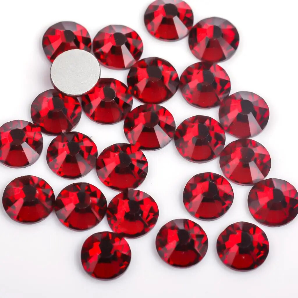 Siam Glass 3D стразы для дизайна ногтей Красный, SS8 1440pcs, Siam