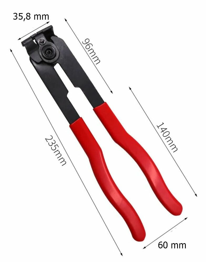 Клещи для обжима хомутов шруса