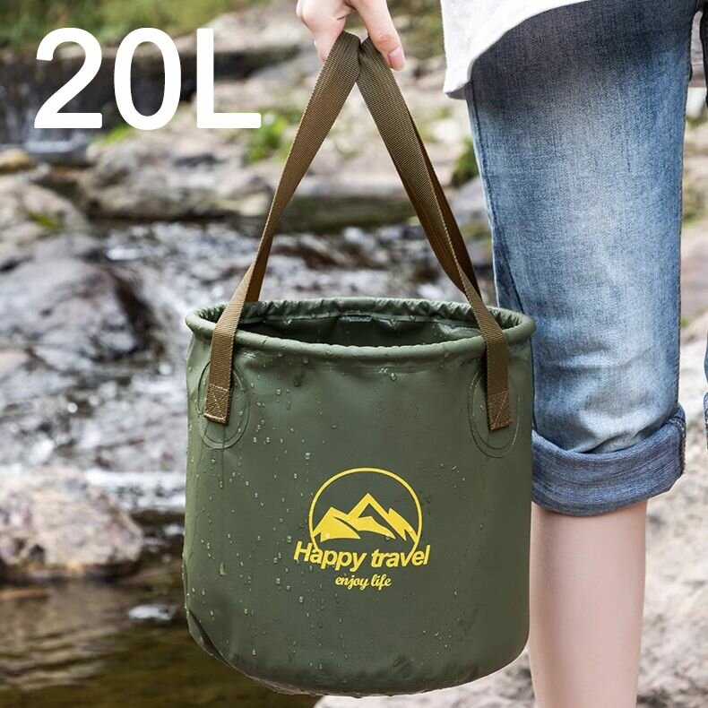 Переносной душ, складной, для пикника и рыбалки, объем 20 л, зеленый