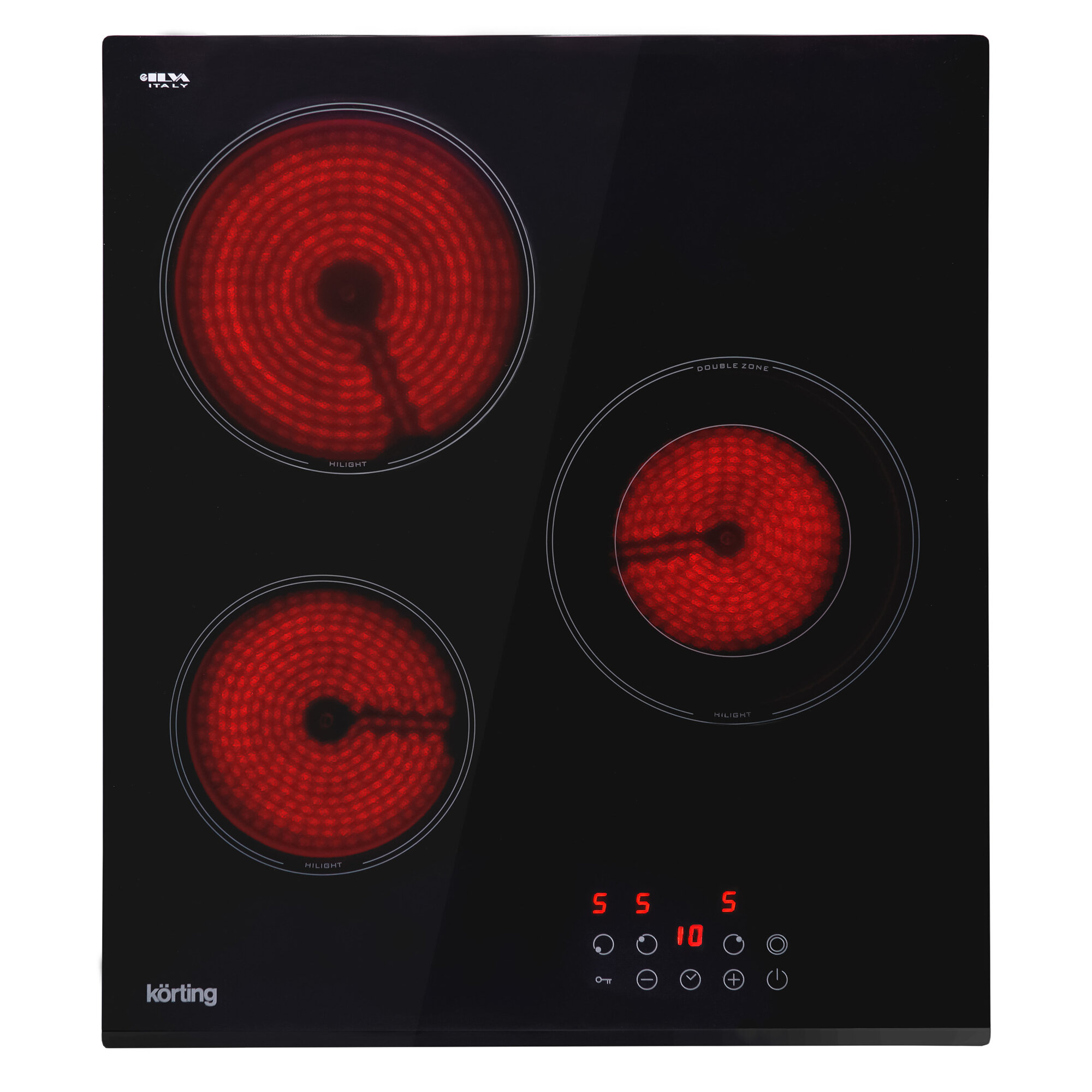 Встраиваемая электрическая панель KORTING HK 42034 B, официальная гарантия