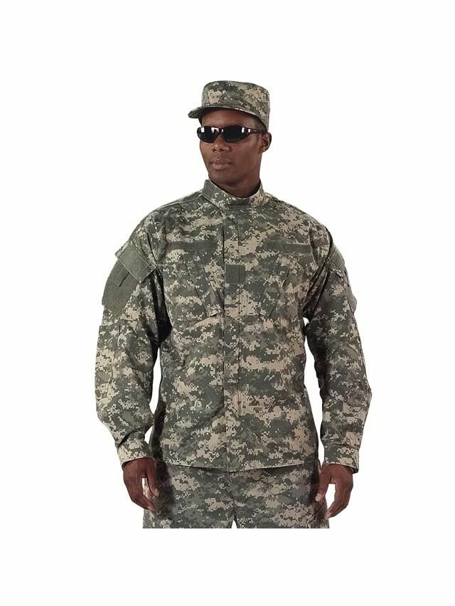 Военная рубашка Rothco Army Combat Uniform (A.C.U.) Shirt, цвет ACU DIGITAL CAMO, размер L.