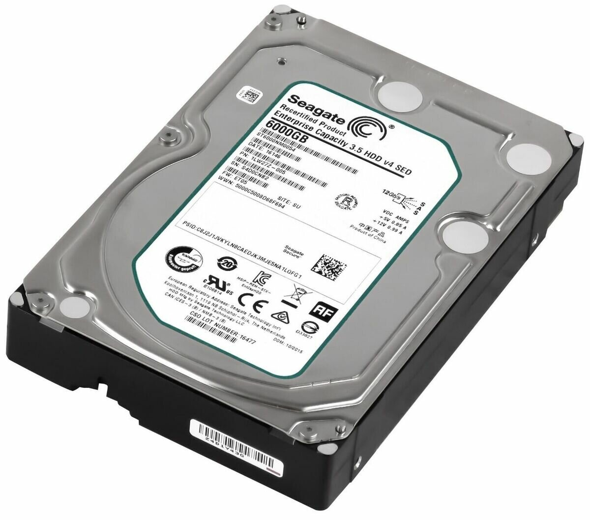 Жесткий диск Seagate ST6000NM0054 6Tb 7200 SAS 3,5" 1LW27Z