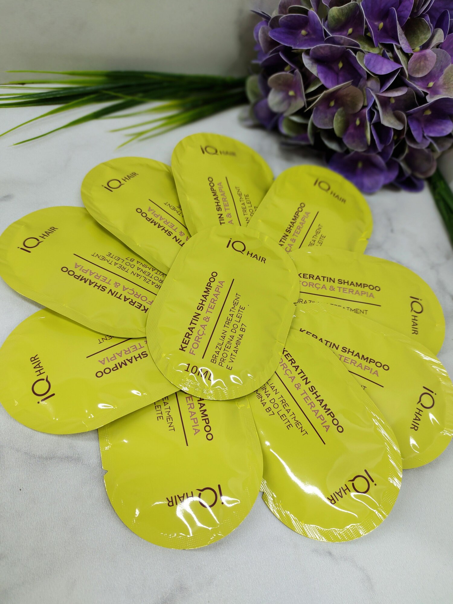 Набор Саше IQ Hair Сила и восстановление шампунь 10 мл*10 шт