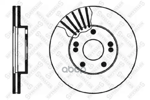Диск тормозной передний RENAULT LAGUNA/SAFRANE 2.0/2.5TD 92-96 STELLOX 60203912V_SX Stellox арт. 60203912V_SX
