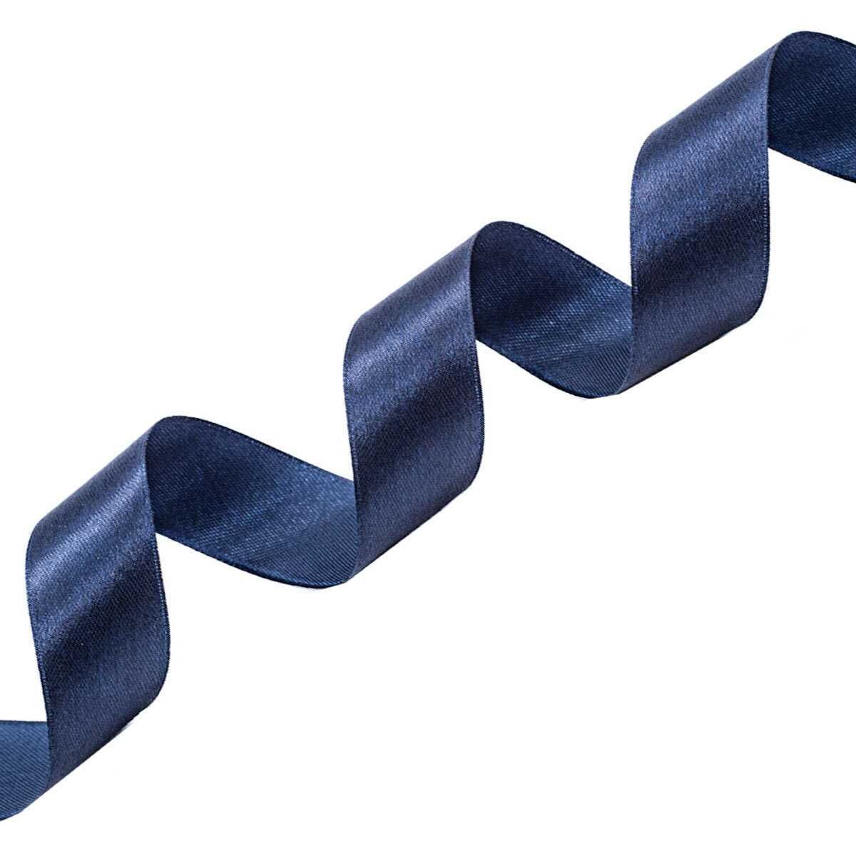 Лента атласная декоративная Айрис, 2,5см*22,86м, полиэстер (159 индиго)