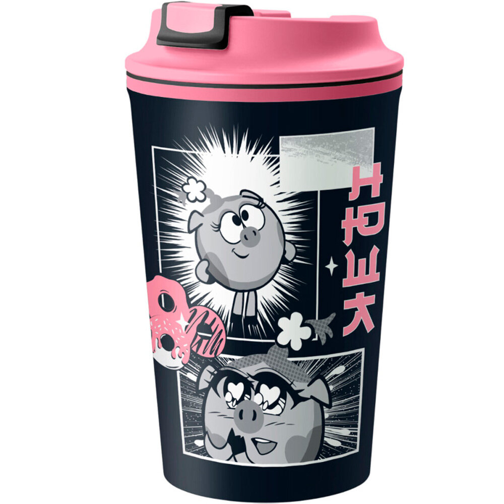Термостакан С клапаном И декором "смешарики" 350МЛ (Черный) 431335613