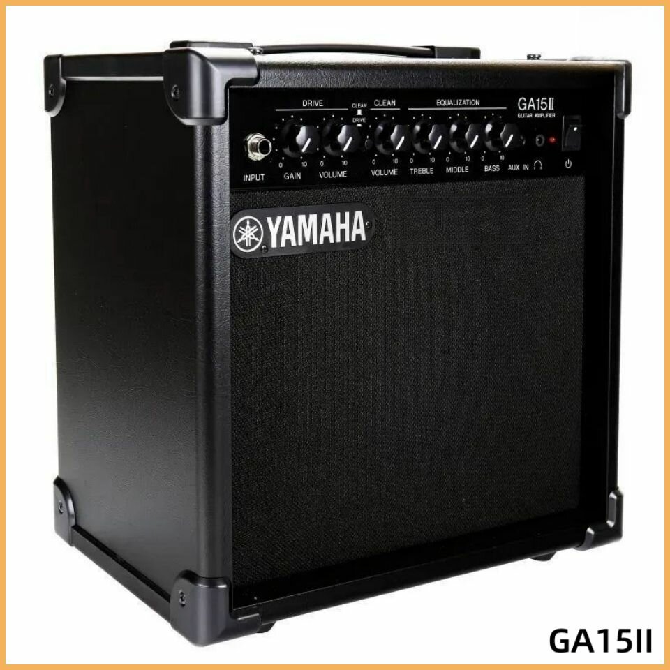 Многофункциональный портативный гитарный динамик Yamaha GA15II черный.