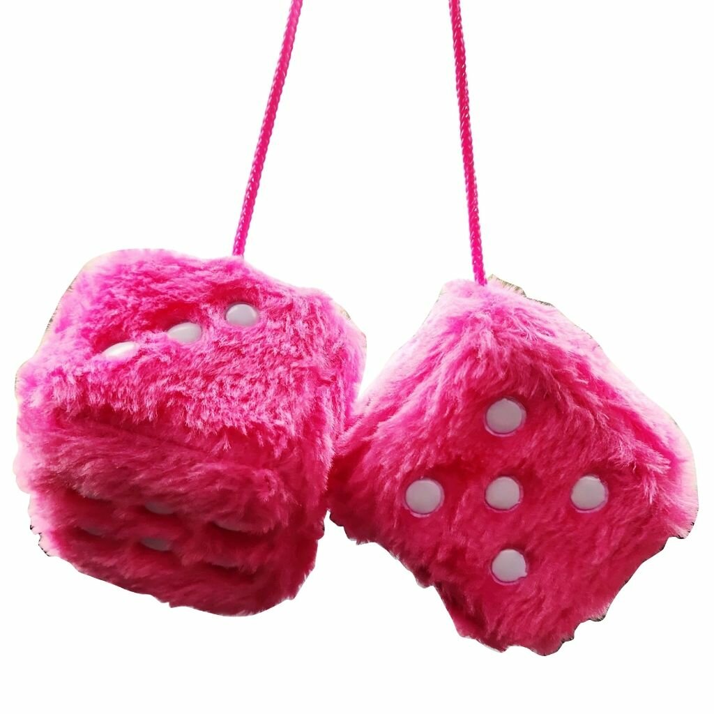 Кубики игральные кости для настольных игр, плюшевая подвеска hot dot dice длиной 6 см с длинными волосами-розовый