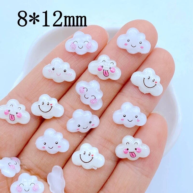 Мини облака для декорирования, 8*12мм, Розовый, Mixed