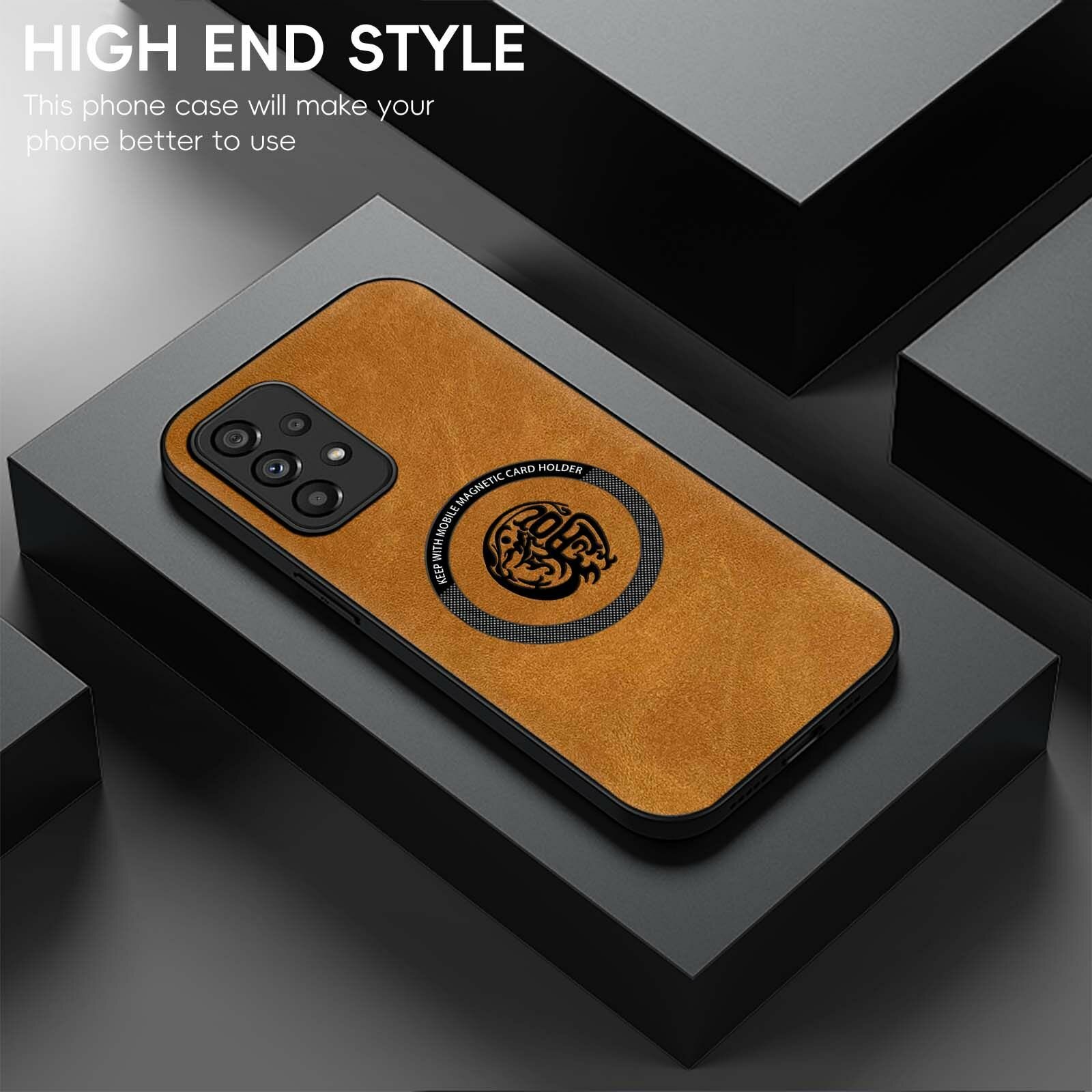 Чехол для смартфона Samsung Galaxy A53 5G /(Самсунг Галакси А53) Роскошная кожа magsafe противоударный , Защита от падения, Корпус мобильного телефона с защитой камеры